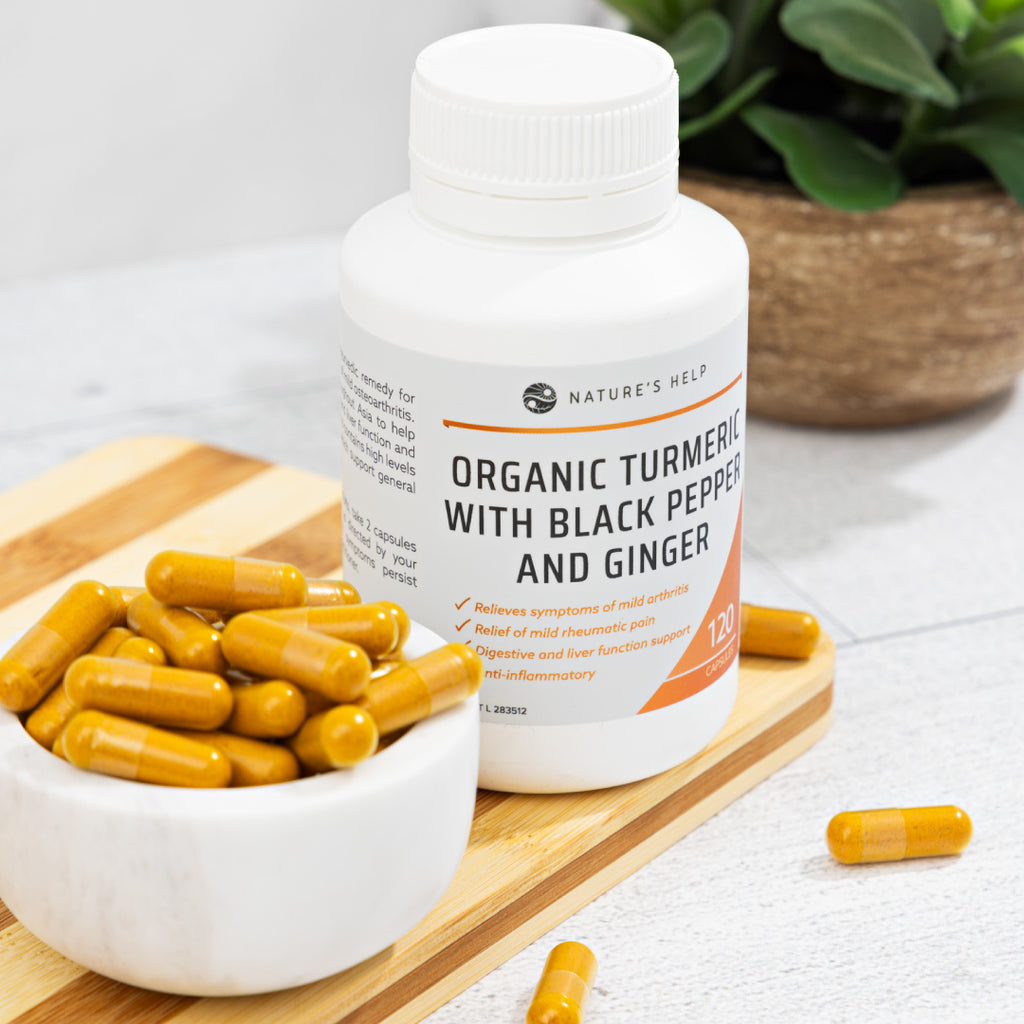 Organic Turmeric Capsules with Black Pepper and Ginger – Turmeric Australia